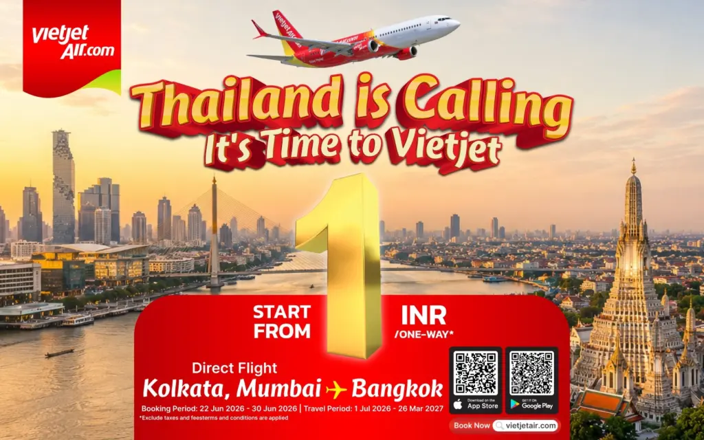 Vietjet Thailand Restarts India–Thailand Flights with Fares from INR 1 ...